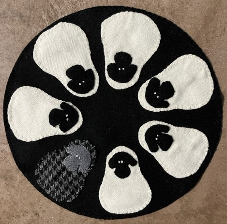 Mini Mat: Ba Ba Black Sheep - Plaid Sheep Company